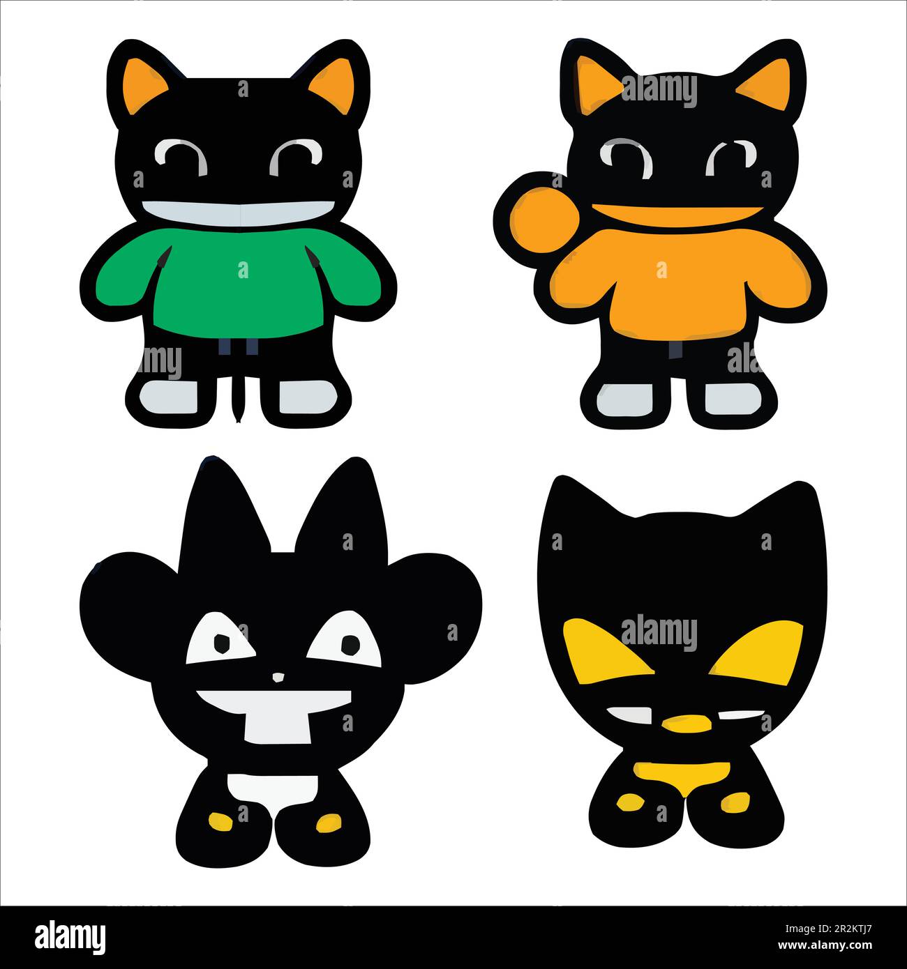 Cute cartoons designs vector file Stock Vector Image & Art - Alamy