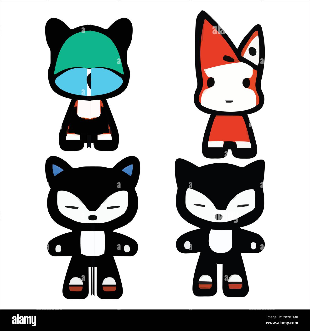 Cute cartoons designs vector file Stock Vector Image & Art - Alamy