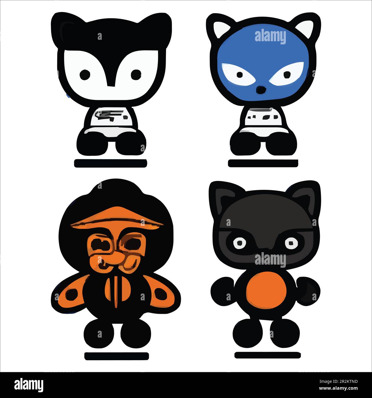 Cute cartoons designs vector file Stock Vector Image & Art - Alamy