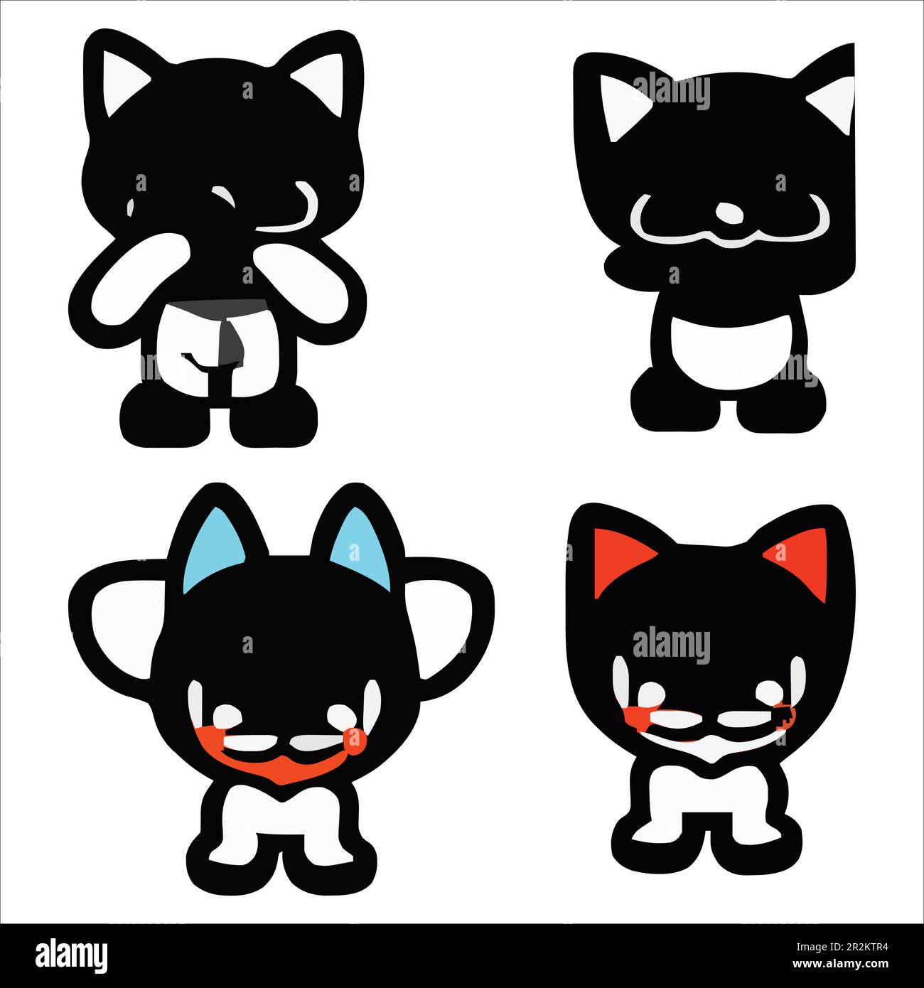 Cute cartoons designs vector file Stock Vector Image & Art - Alamy
