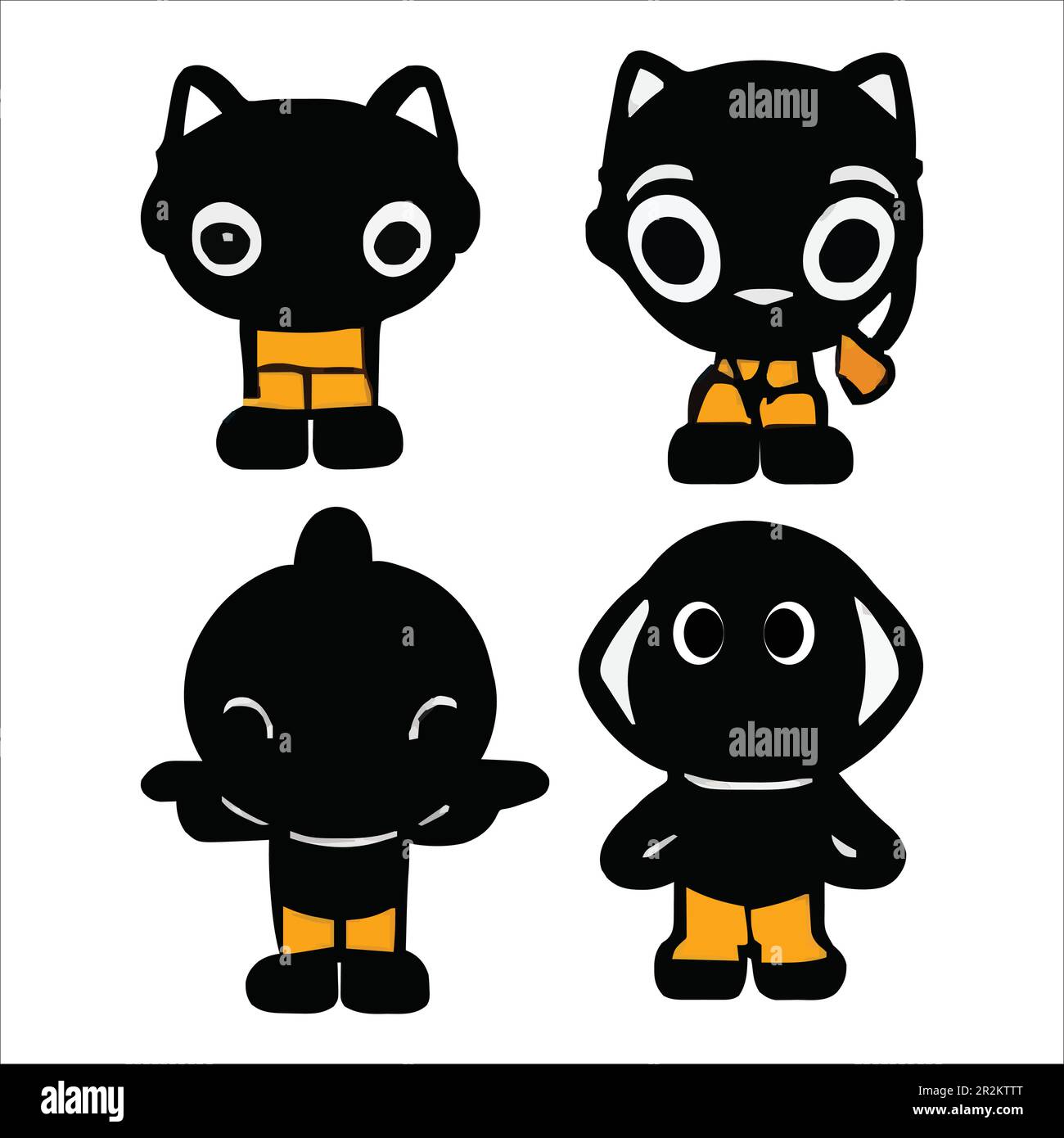 Cute cartoons designs vector file Stock Vector Image & Art - Alamy