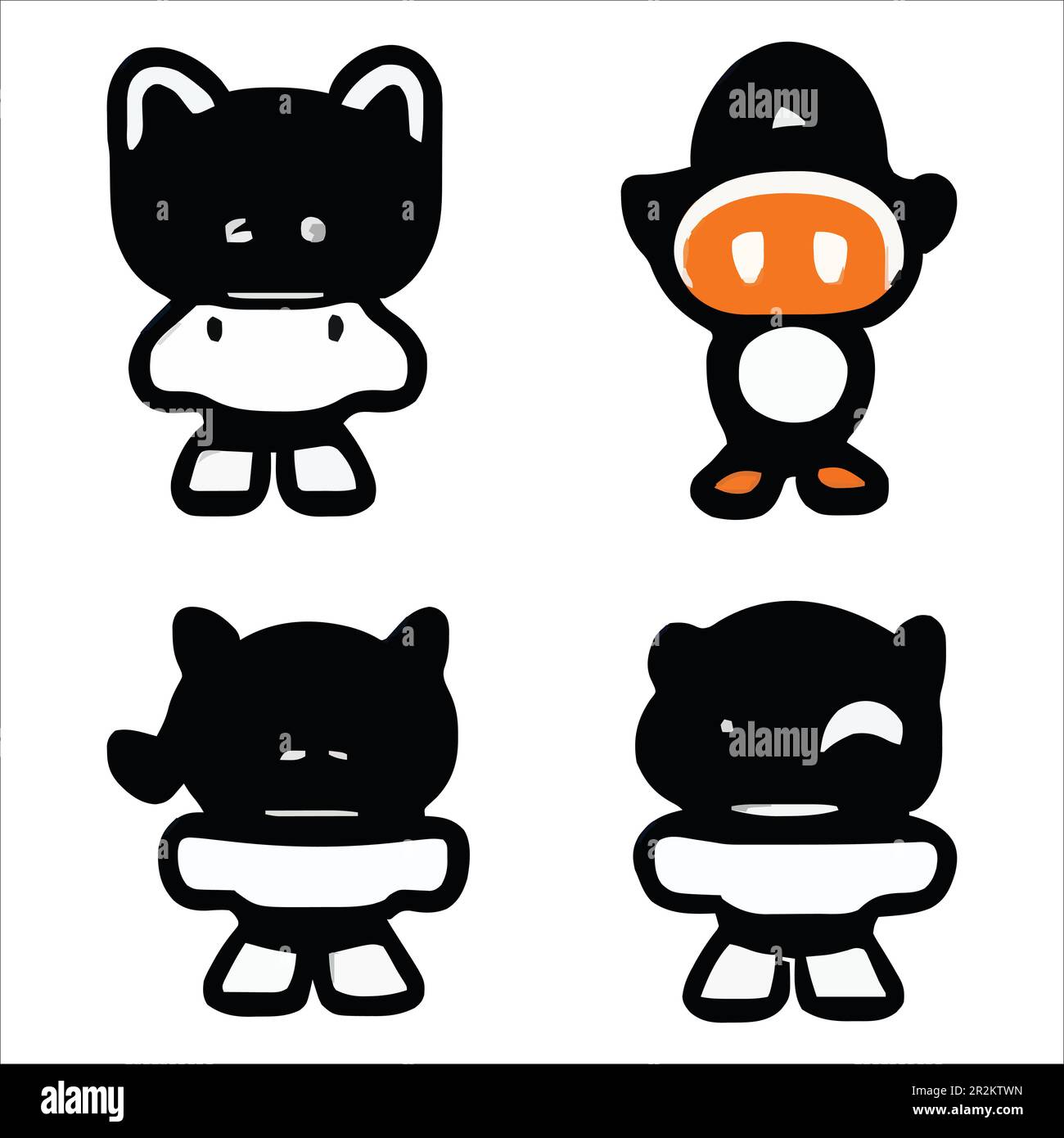 Cute cartoons designs vector file Stock Vector Image & Art - Alamy