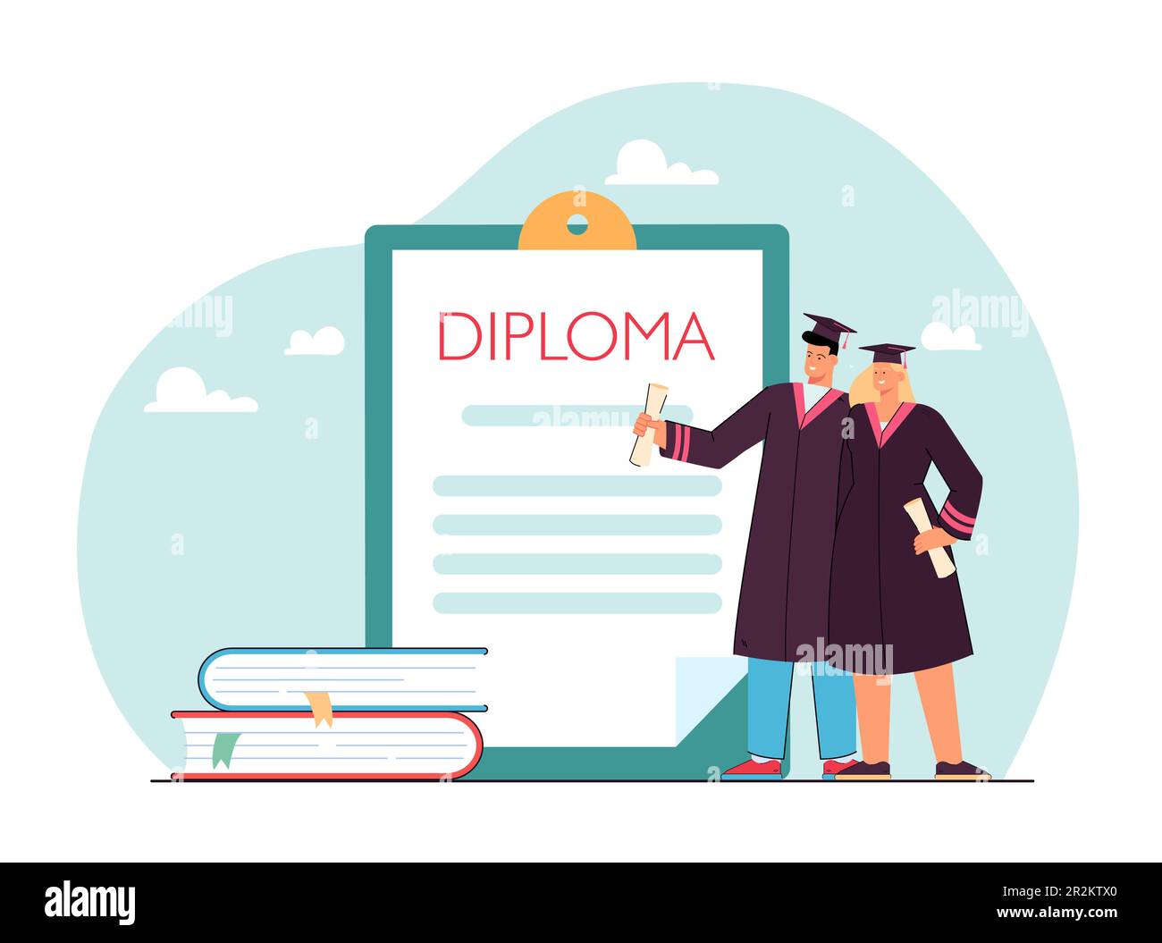 Excited young woman standing Stock Vector Images - Alamy