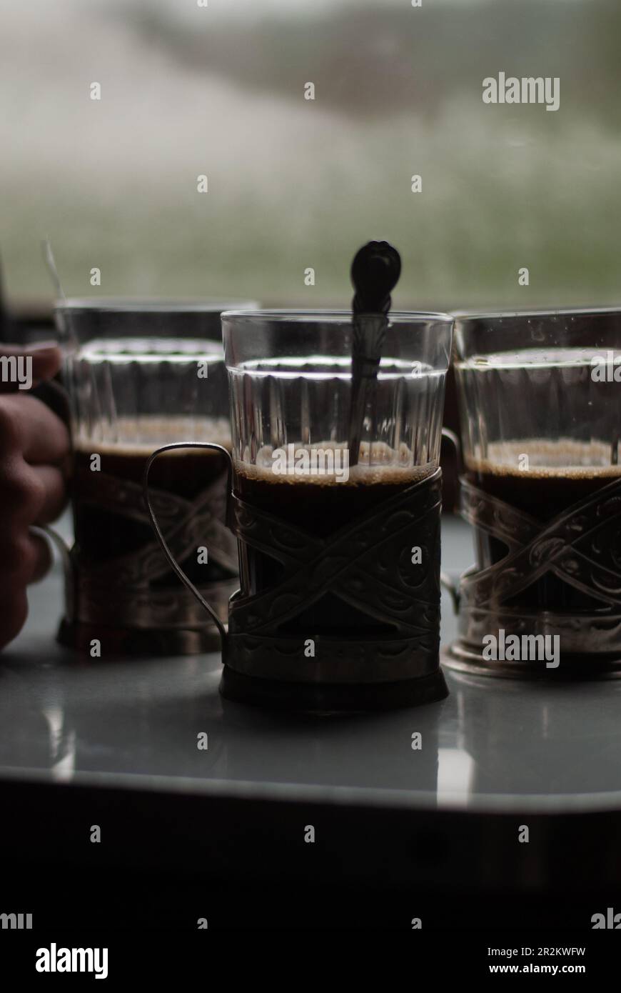 Tea on train hi-res stock photography and images - Alamy