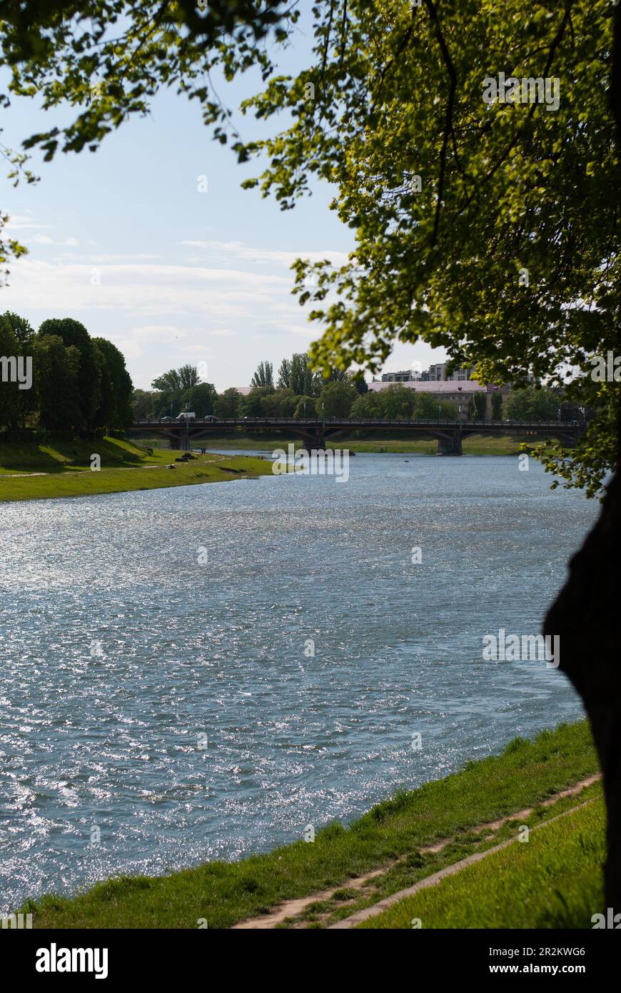 Clear water of river in the light of sun Stock Photo - Alamy