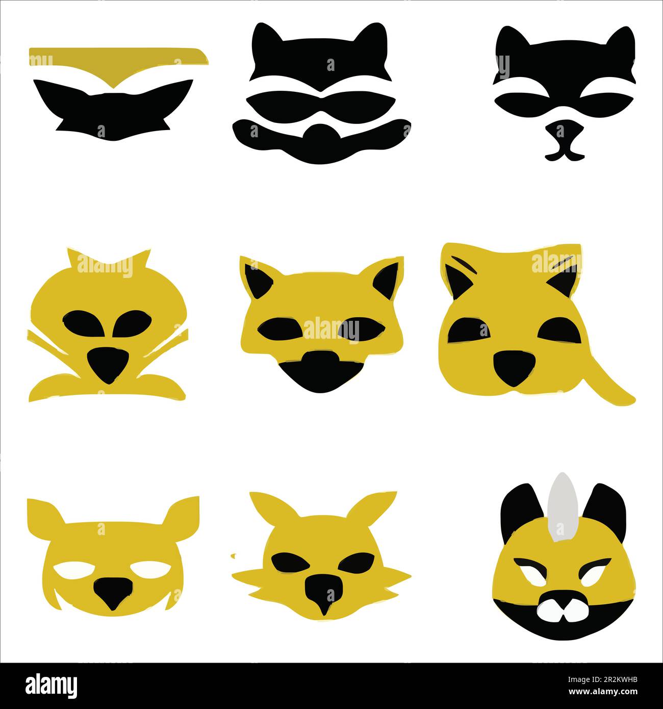 Cute cartoon characters designs vector file Stock Vector Image & Art ...