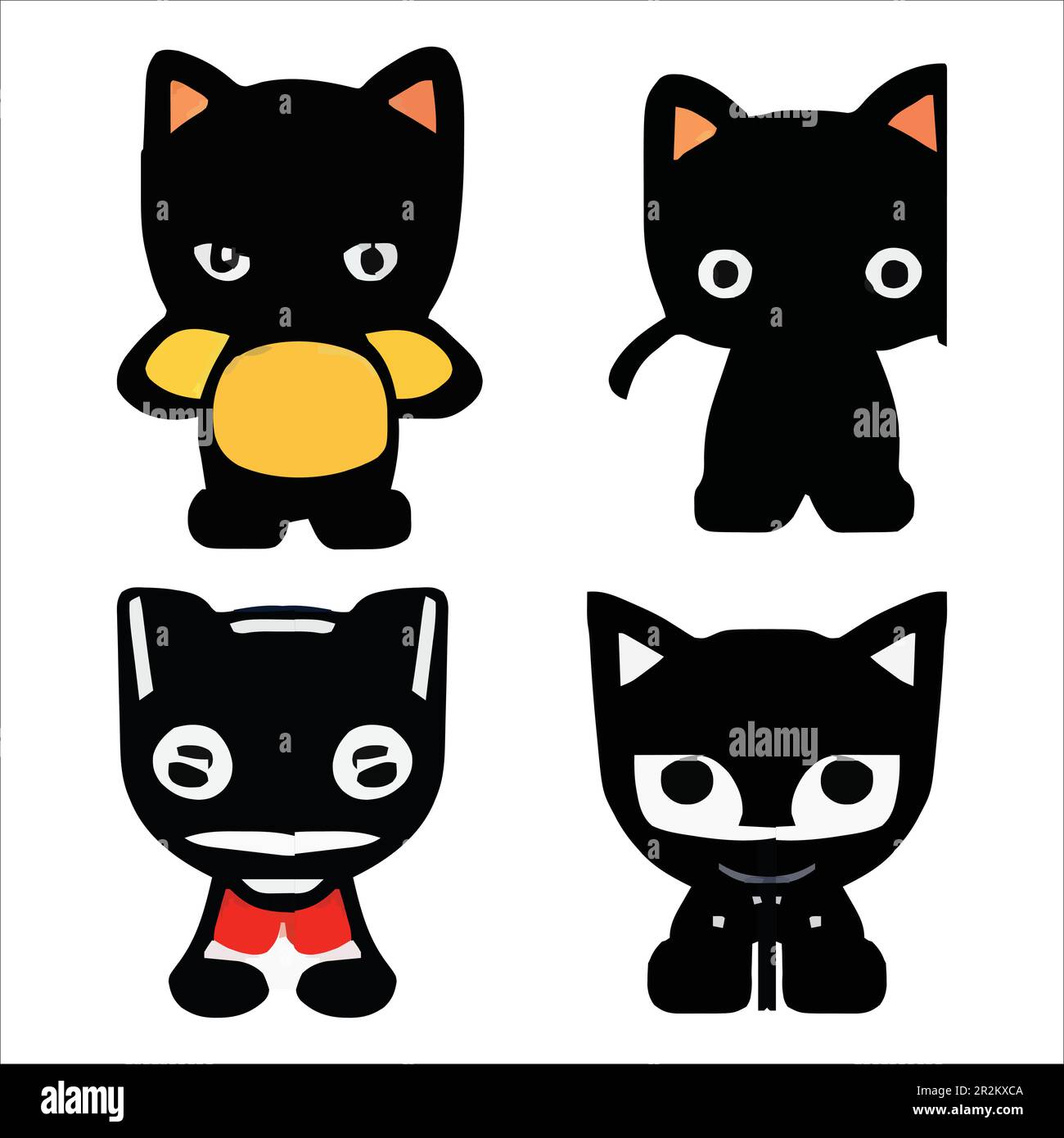 Cute cartoon characters designs vector file Stock Vector Image & Art ...