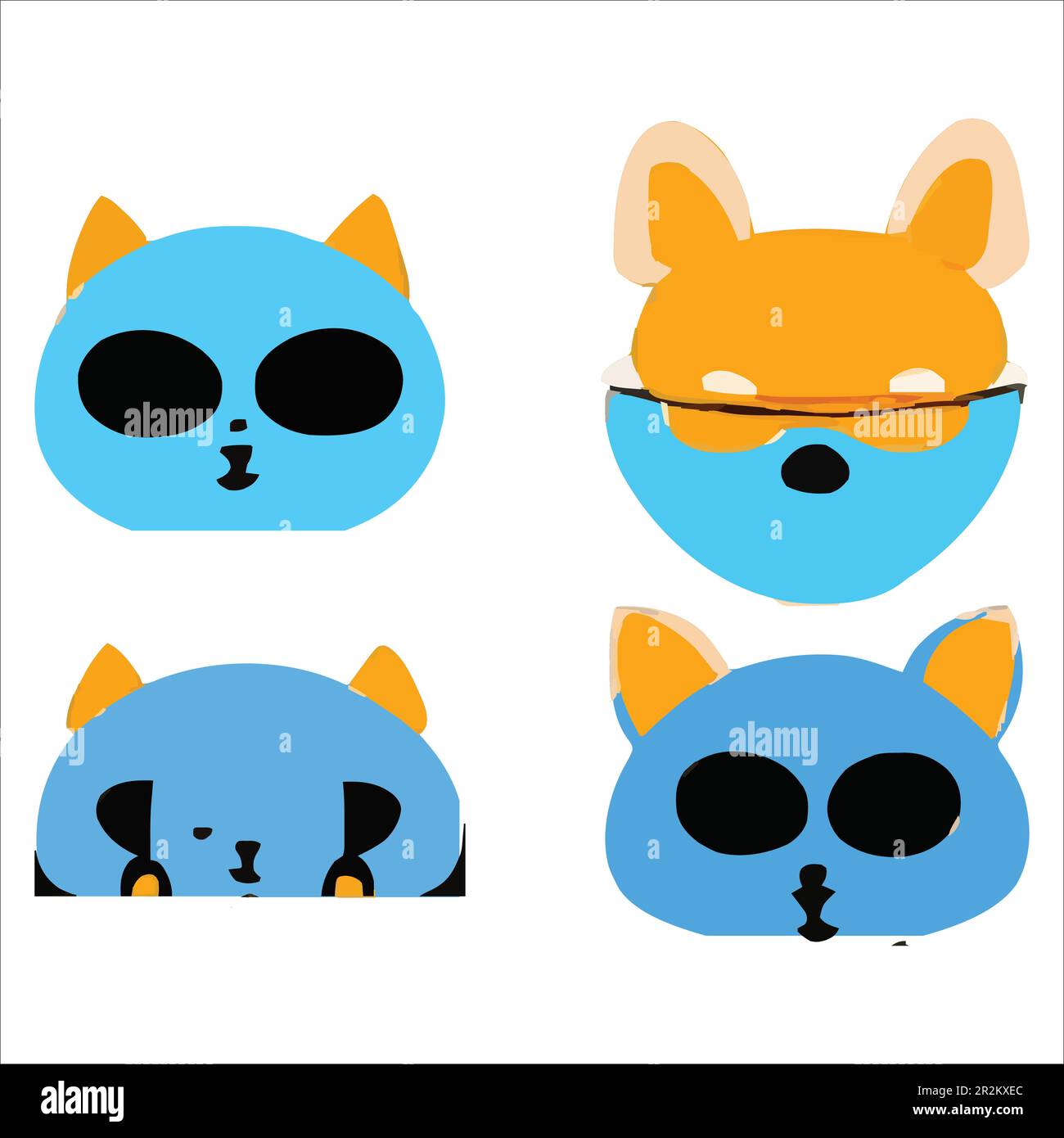 Cute cartoon characters designs vector file Stock Vector Image & Art ...