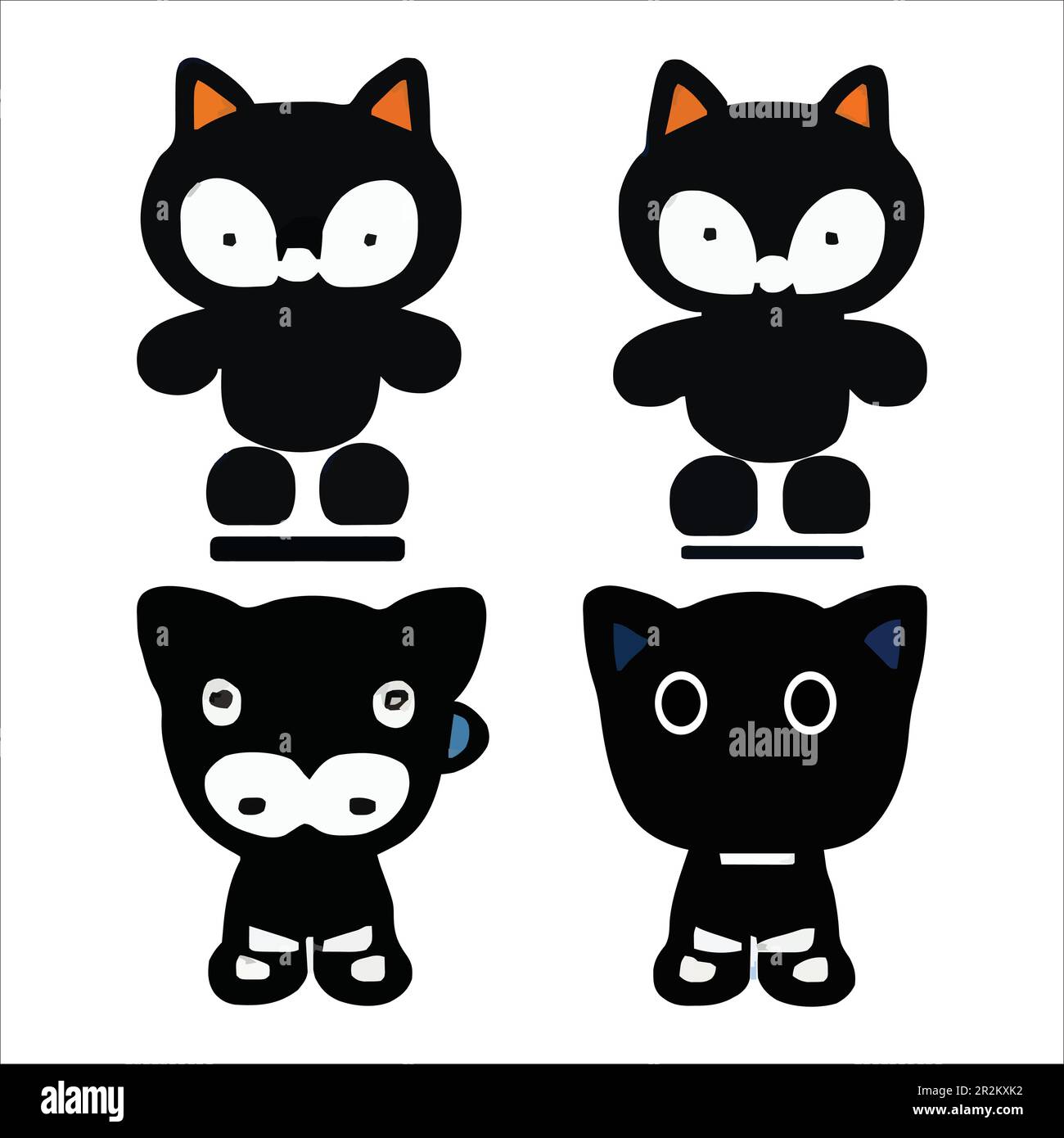 Cute cartoons characters designs vector file Stock Vector Image & Art ...