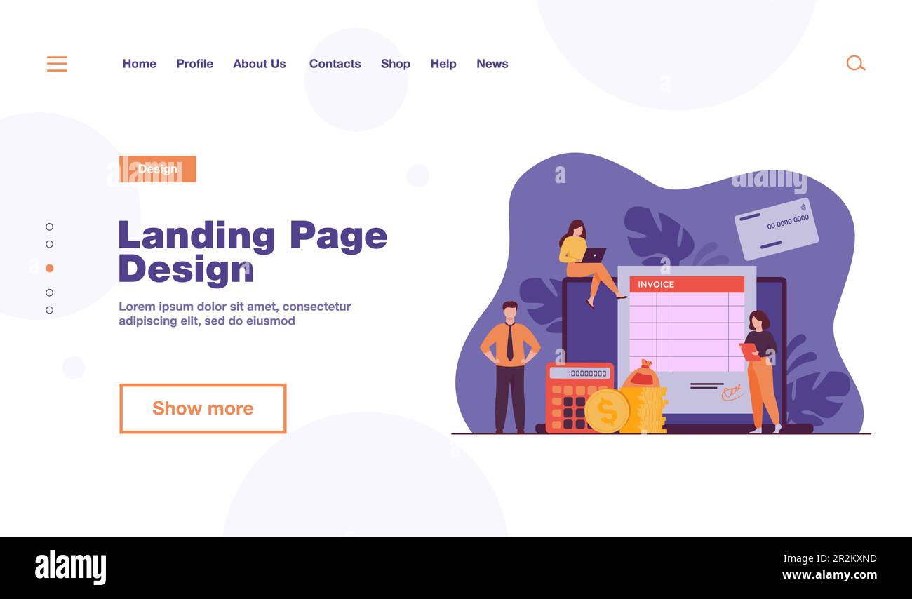 Computer screen monitor invoice Stock Vector Images - Alamy