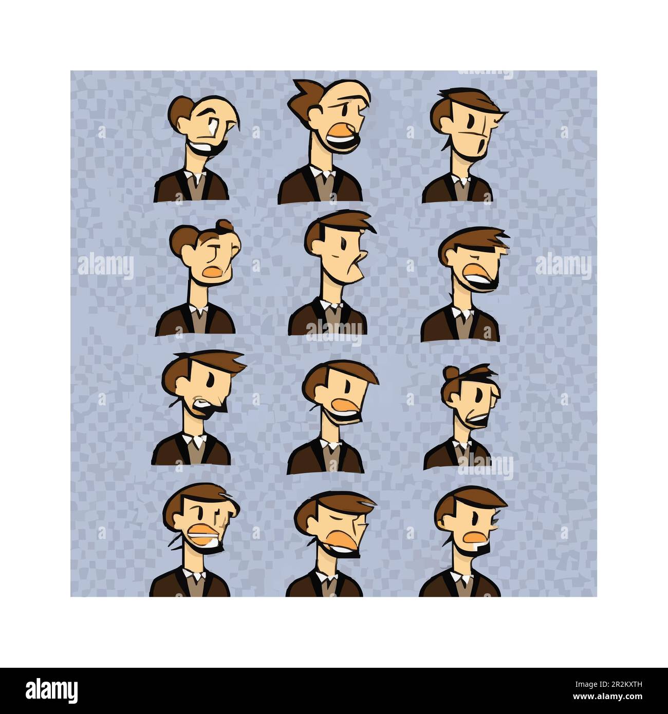 Cute cartoons characters designs vector file Stock Vector Image & Art ...