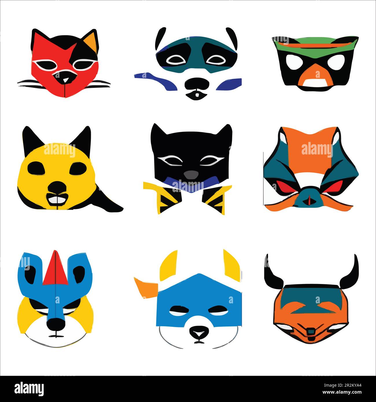 Cute cartoons characters designs vector file Stock Vector Image & Art ...