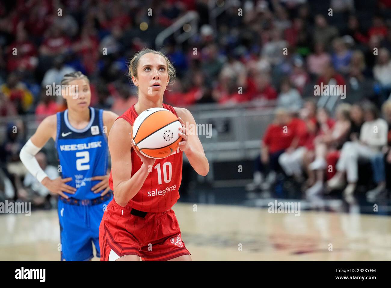 Indiana Fever Guard Lexie Hull 10 In Action As The Connecticut Sun Played The Indiana Fever