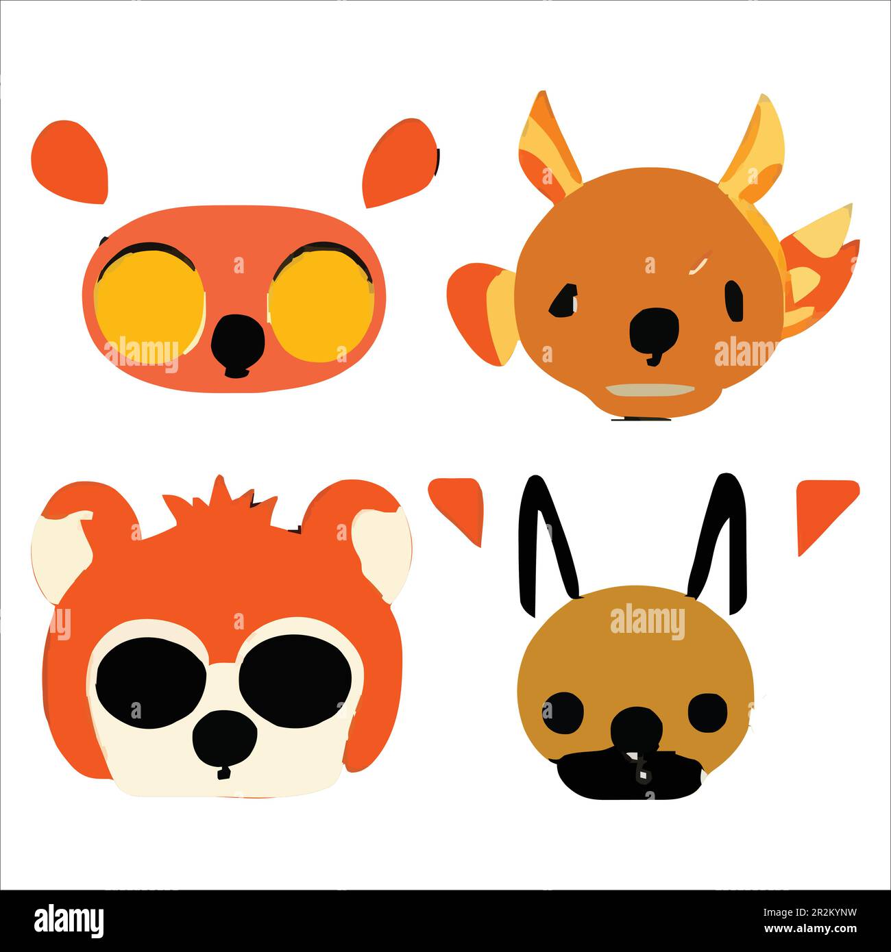 Cute cartoons characters designs vector file Stock Vector Image & Art ...