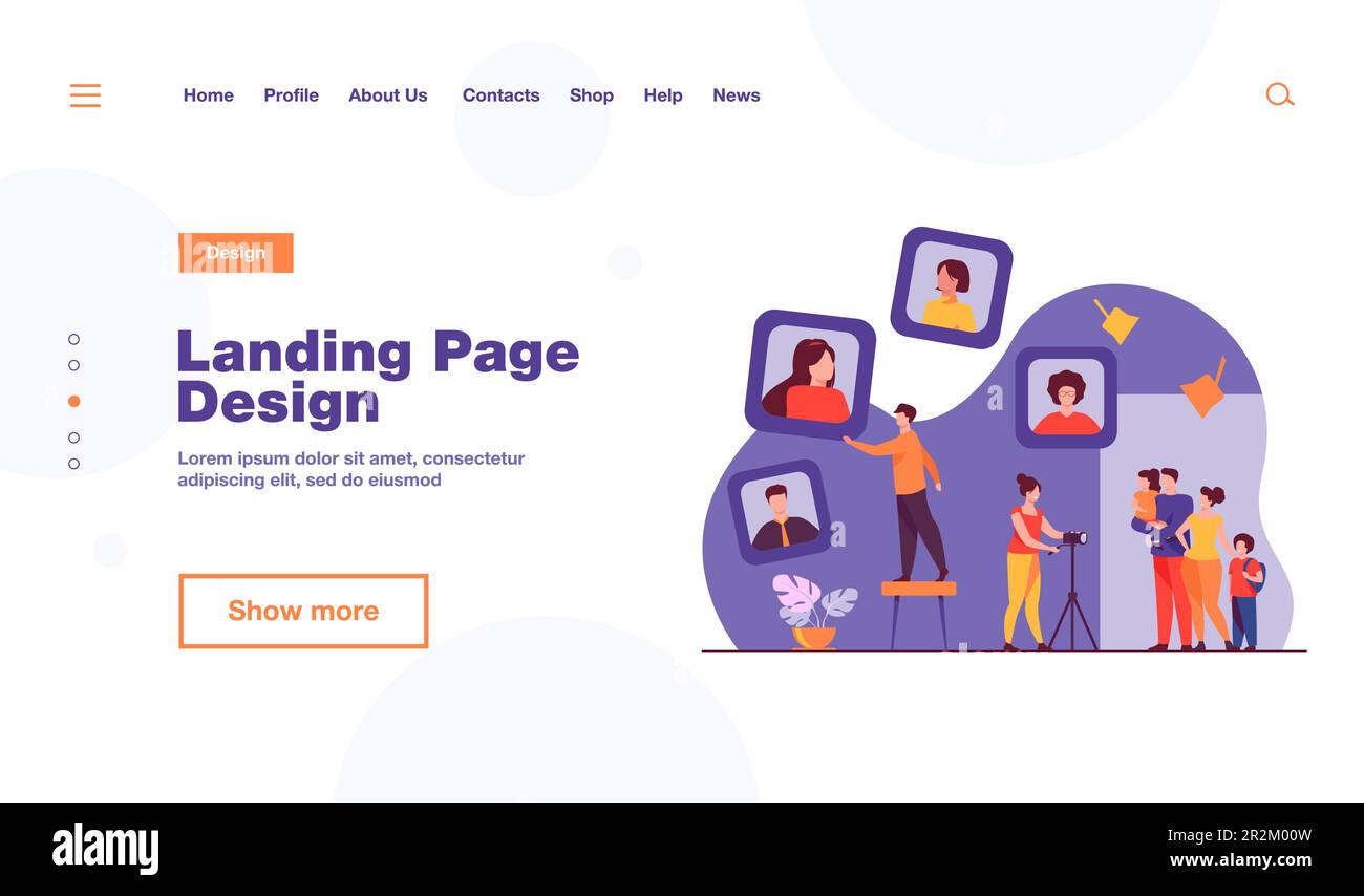 Family studio photo Stock Vector Images - Alamy