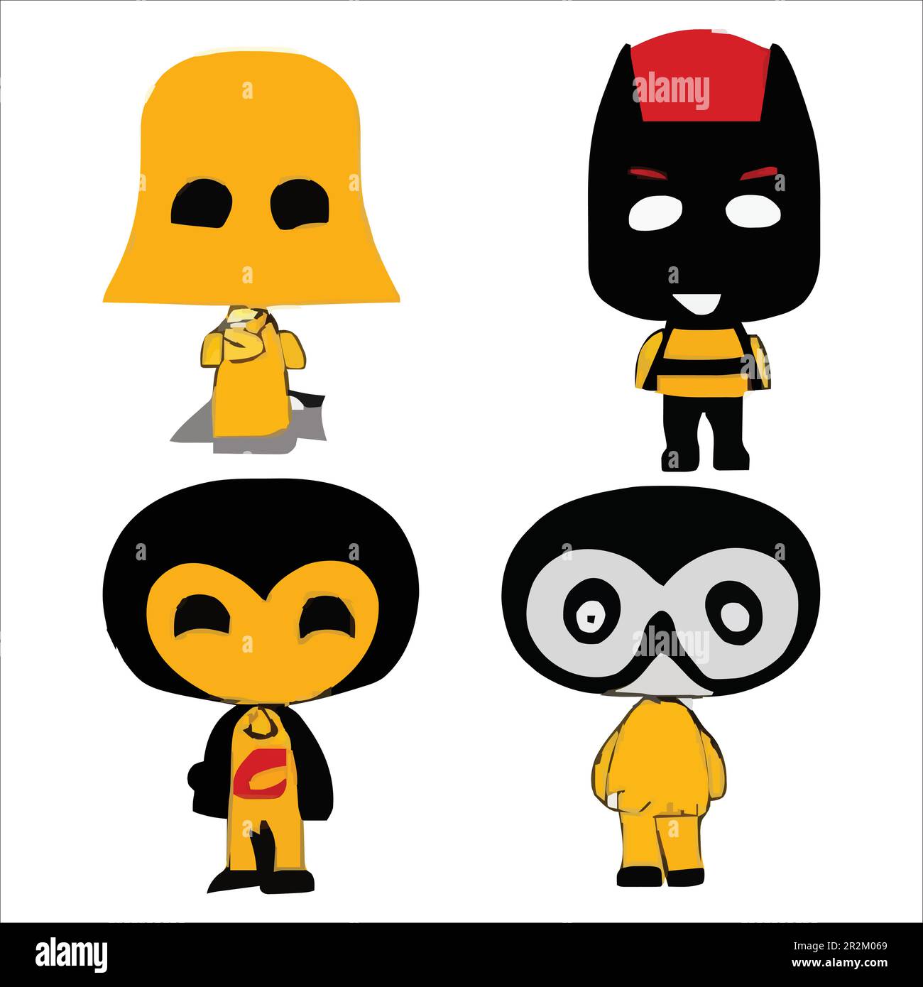 Cute cartoons characters designs vector file Stock Vector Image & Art ...