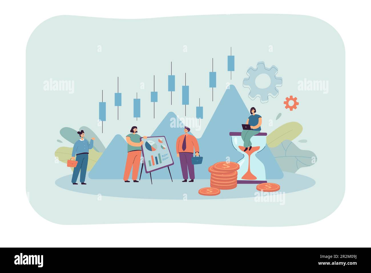 Aim stock market Stock Vector Images - Alamy