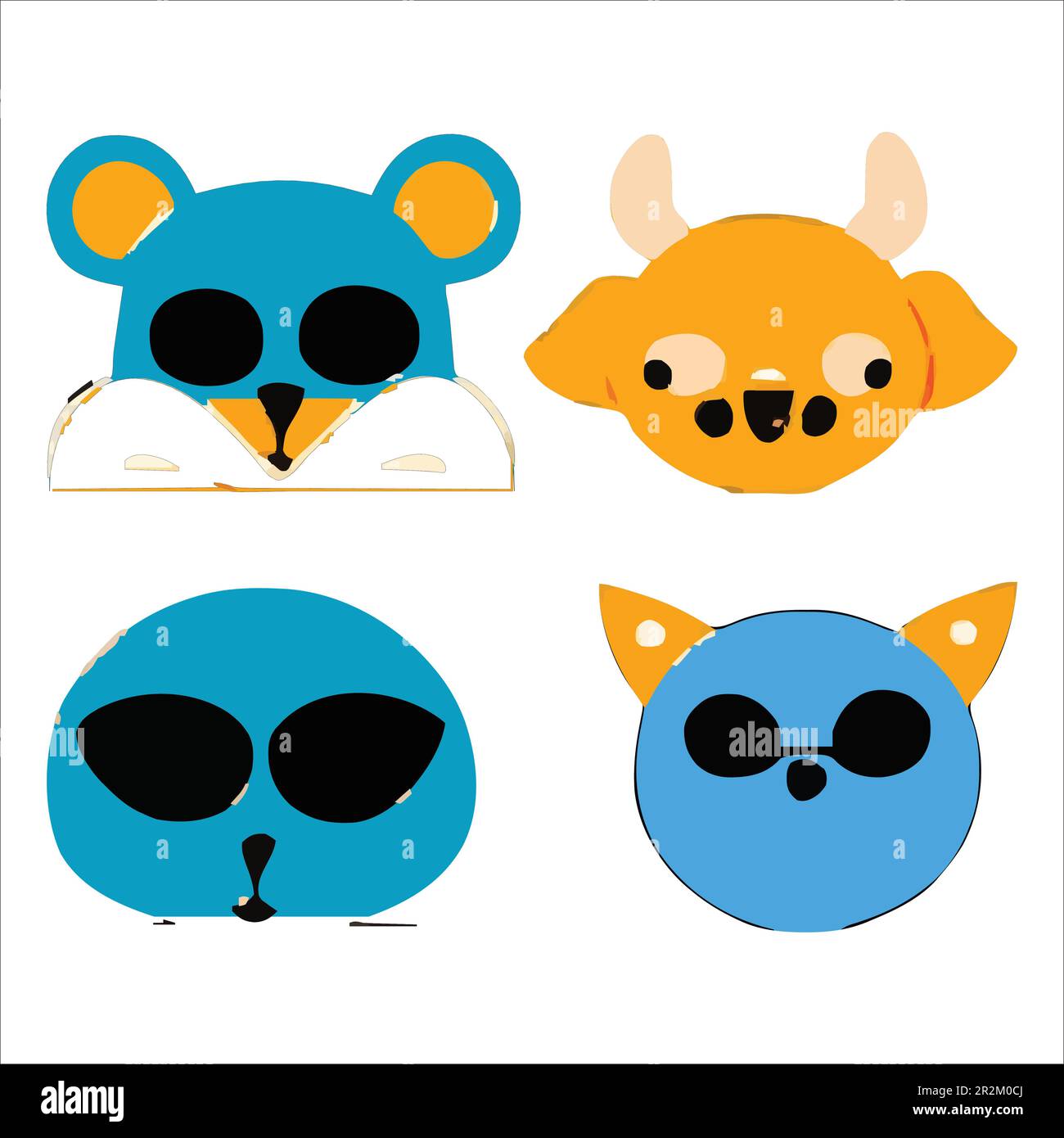 Cute cartoons characters designs vector file Stock Vector Image & Art ...