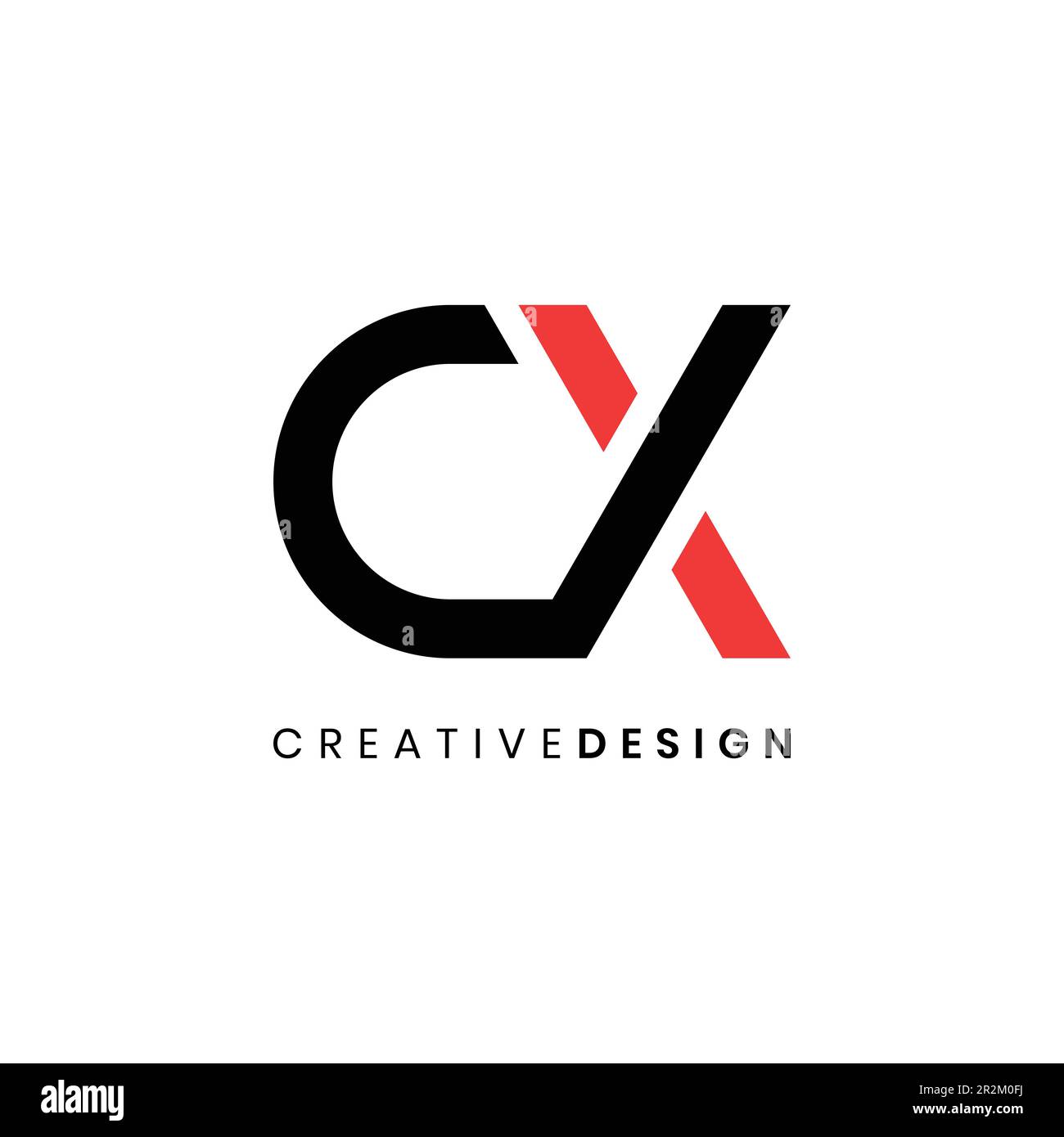 Creative modern futuristic letter CX logo design vector Stock Vector ...
