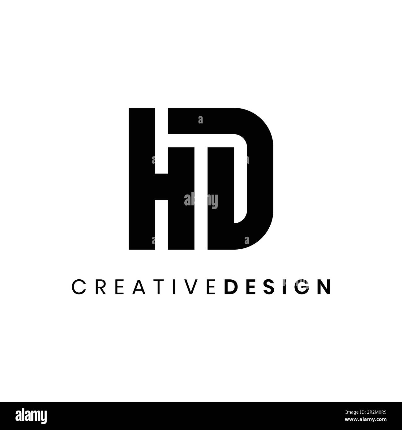 Unique and modern bold abstract letter HD logo design vector Stock ...