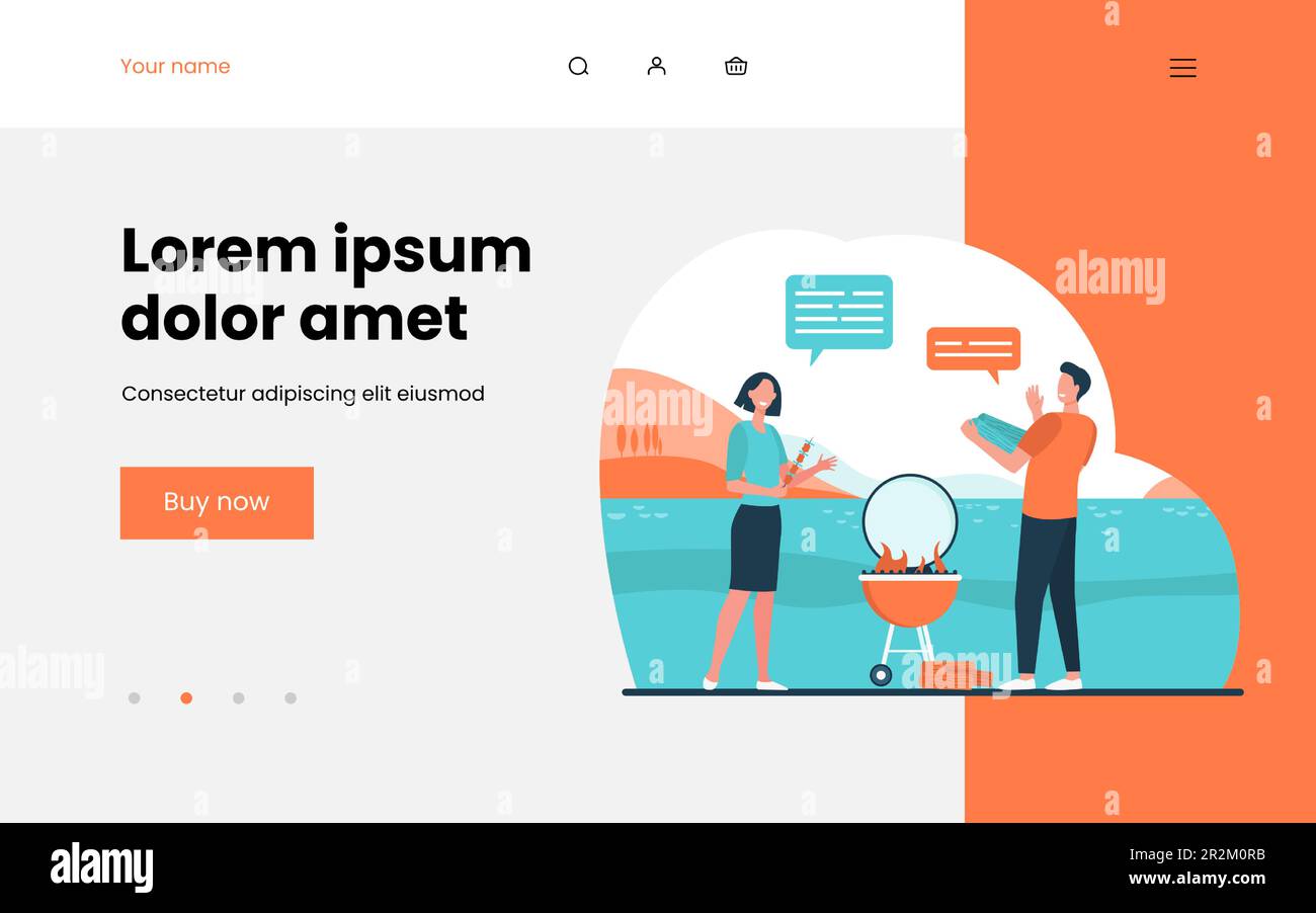 Cheerful man smiling talking on Stock Vector Images - Alamy