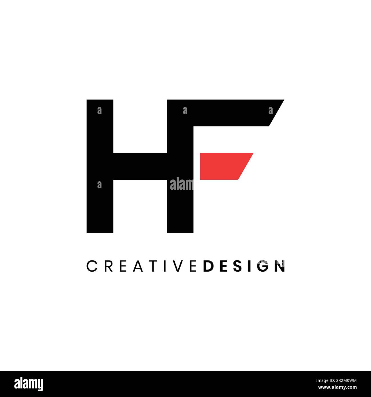 Creative modern minimalist letter HF logo design vector Stock Vector ... Creative modern minimalist letter HF logo design vector Stock Vector ...