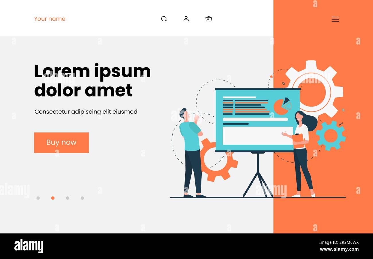 Two colleagues analyzing work together Stock Vector Image & Art - Alamy