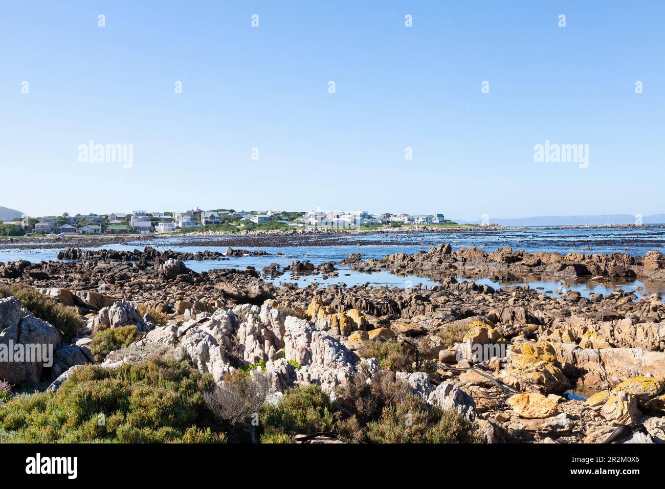 Onrus, a popular resort in Hermanus, Western Cape, South Africa Stock ...