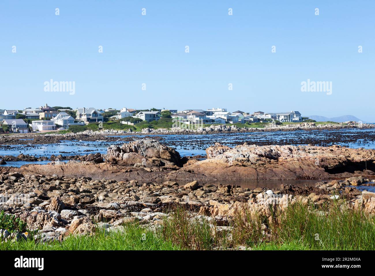 Onrus, a popular coastal tourist resort in Hermanus, near Cape Town ...