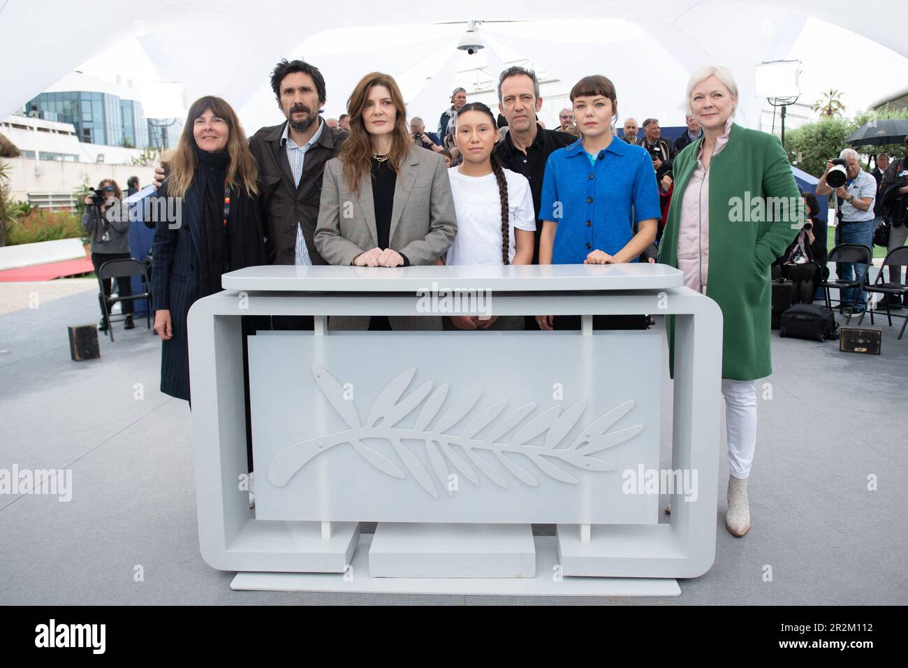 Cannes, France. 20th May, 2023. Lisandro Alonso, Chiara Mastroianni ...