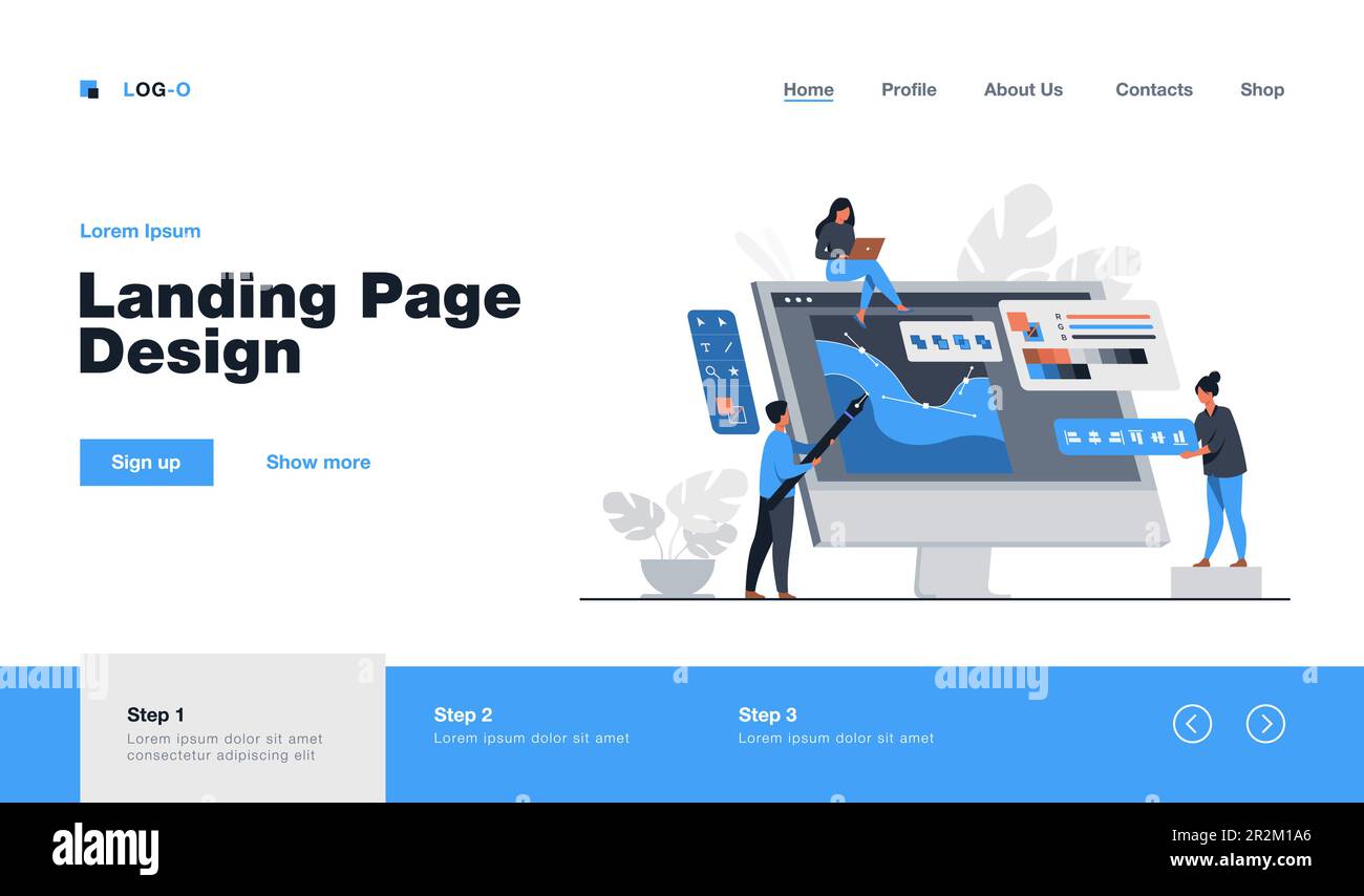 Designers working team Stock Vector Images - Alamy