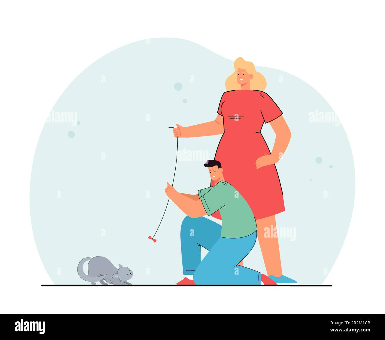 Happy young relaxed woman Stock Vector Images - Alamy