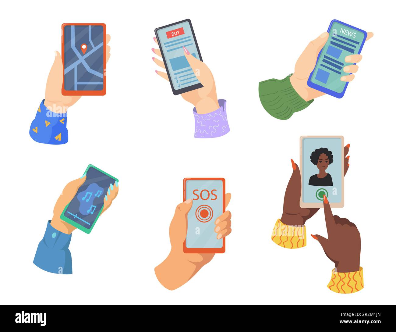 Teen girl mobile phone shop Stock Vector Images - Alamy