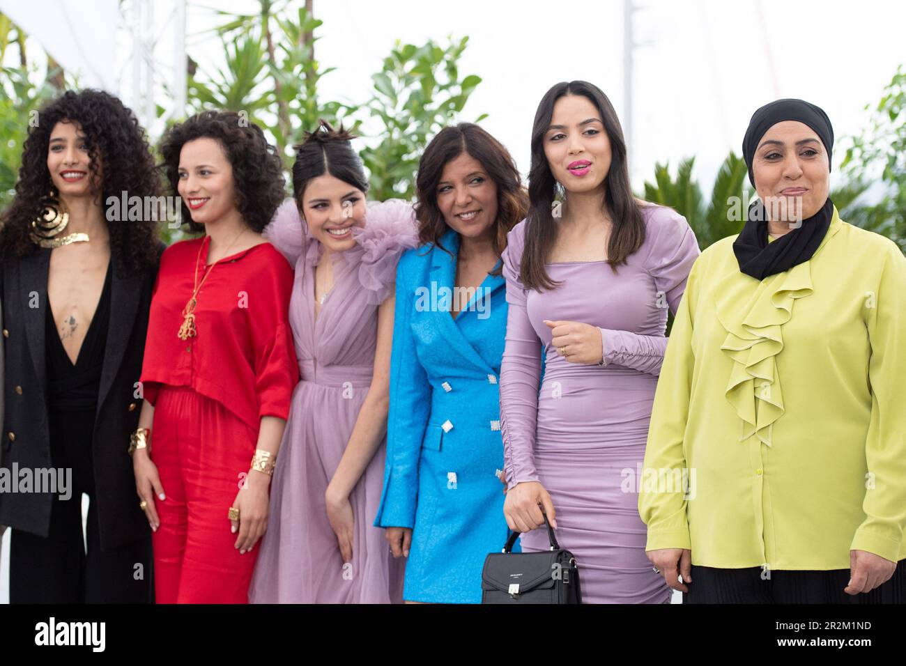Cannes, France. 20th May, 2023. Majd Mastoura, Olfa Hamrouni, Eya ...