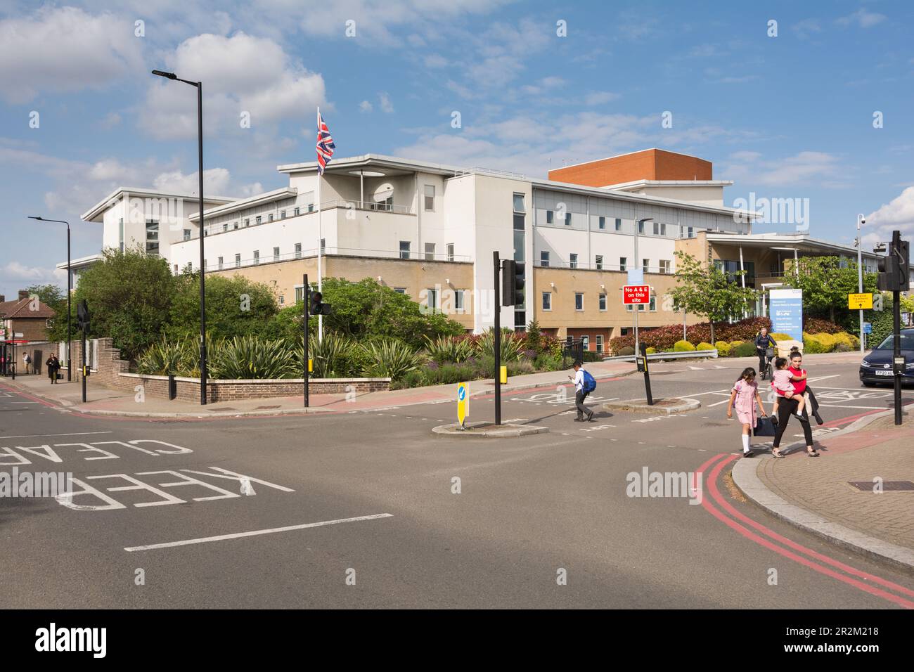 The entrance to Queen Mary's Hospital, Roehampton, London, UK Stock ...