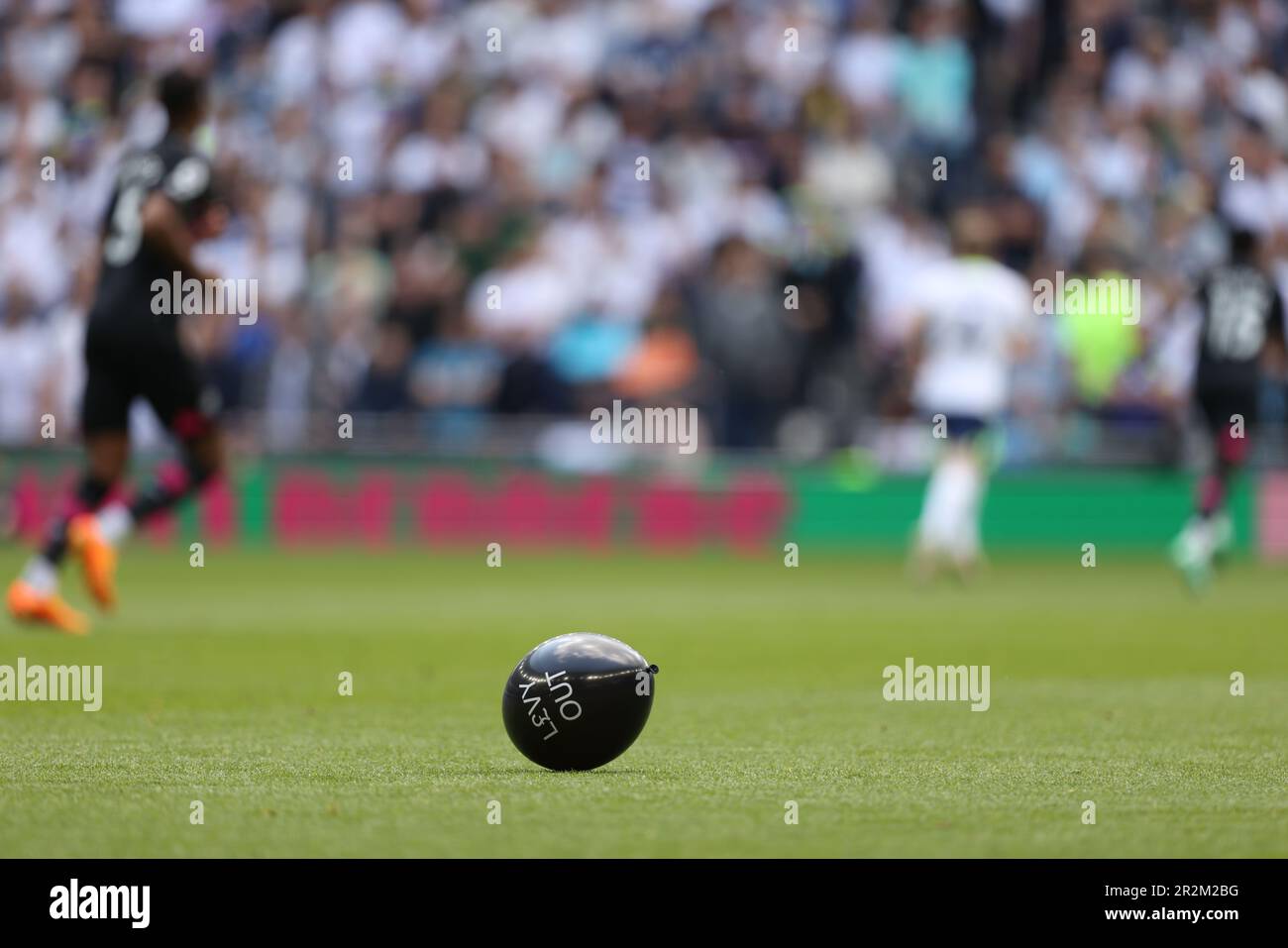 London, UK. 20th May, 2023. A Levy Out balloon at the Tottenham Hotspur ...