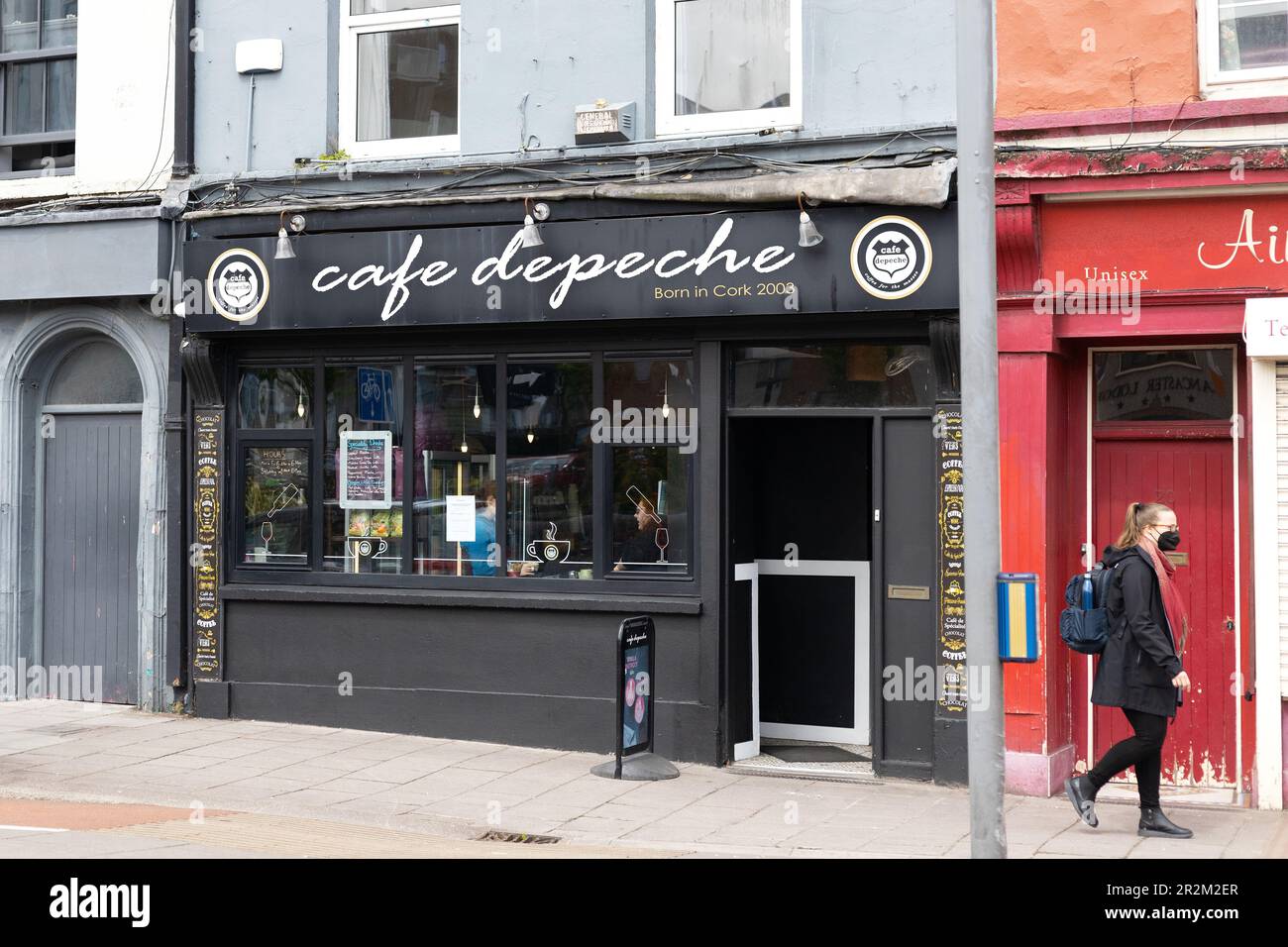 A cafe named 'Cafe Depeche' in Cork city, Ireland Stock Photo - Alamy