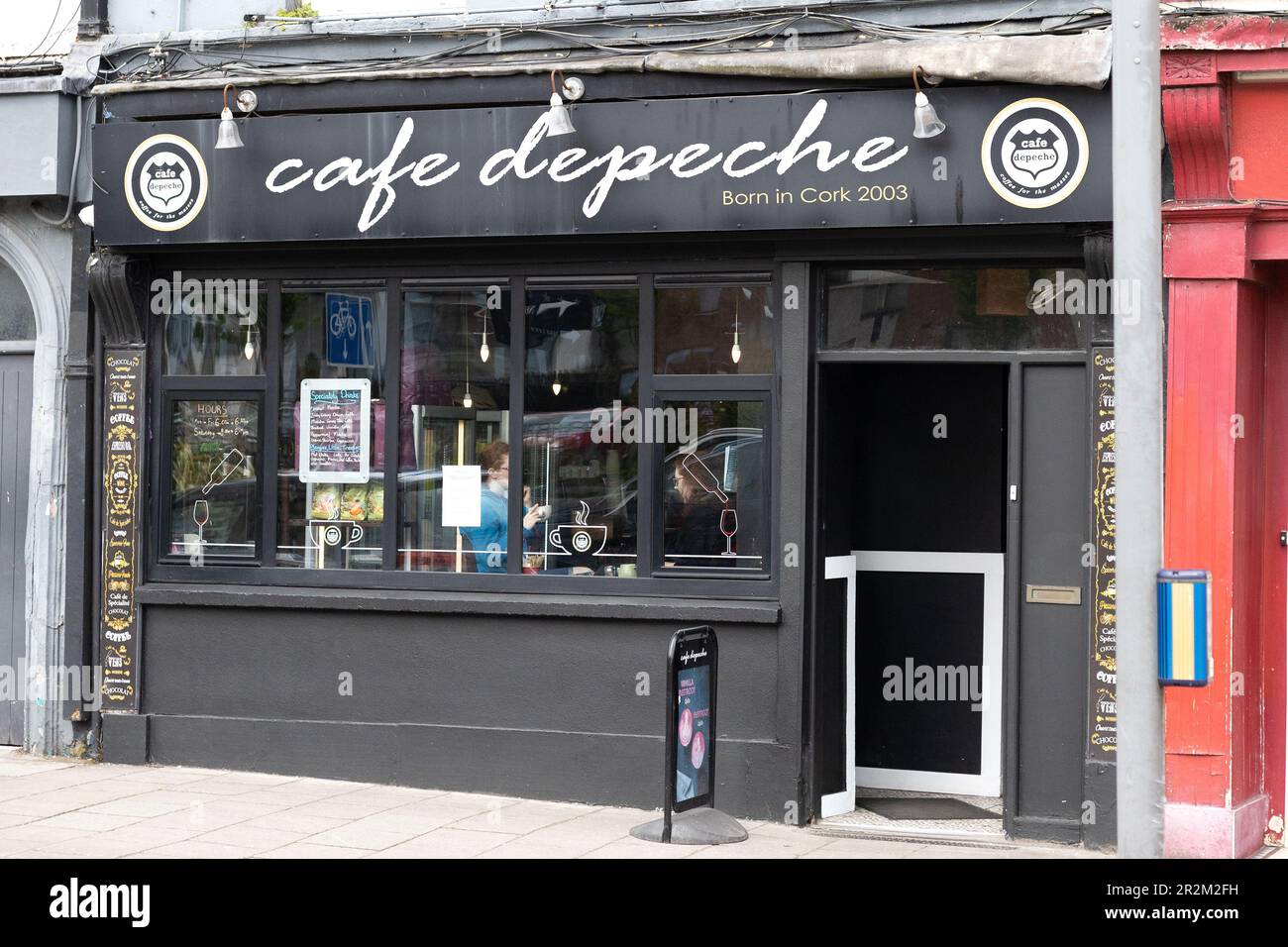 A cafe named 'Cafe Depeche' in Cork city, Ireland Stock Photo - Alamy