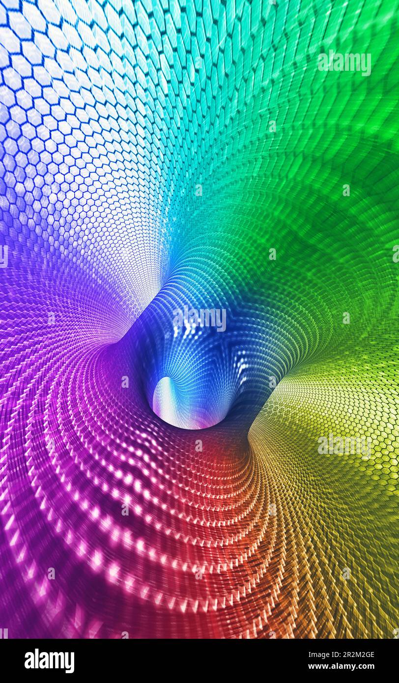 Rainbow colors technology background 3d rendering vertical Stock Photo ...