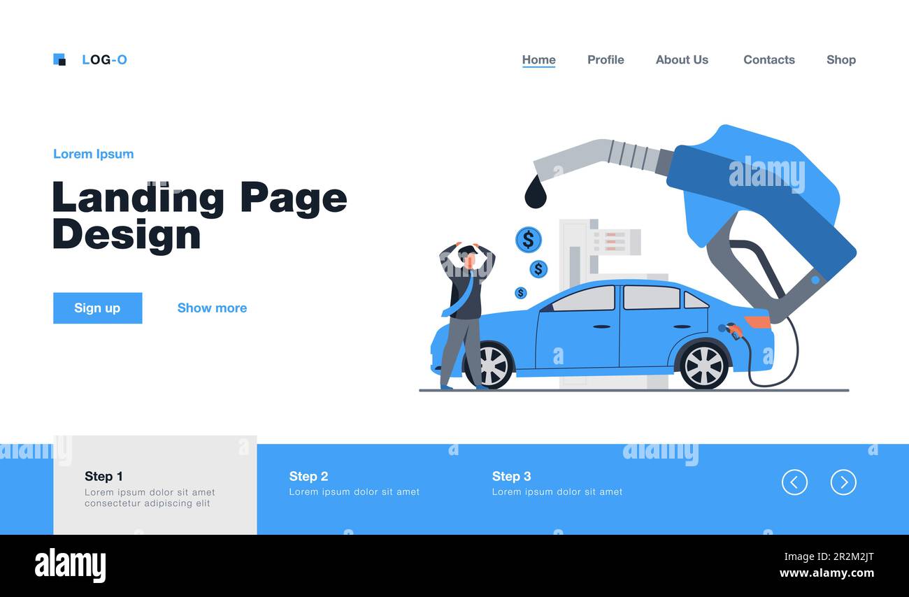 Price of fuel cartoon hi-res stock photography and images - Alamy