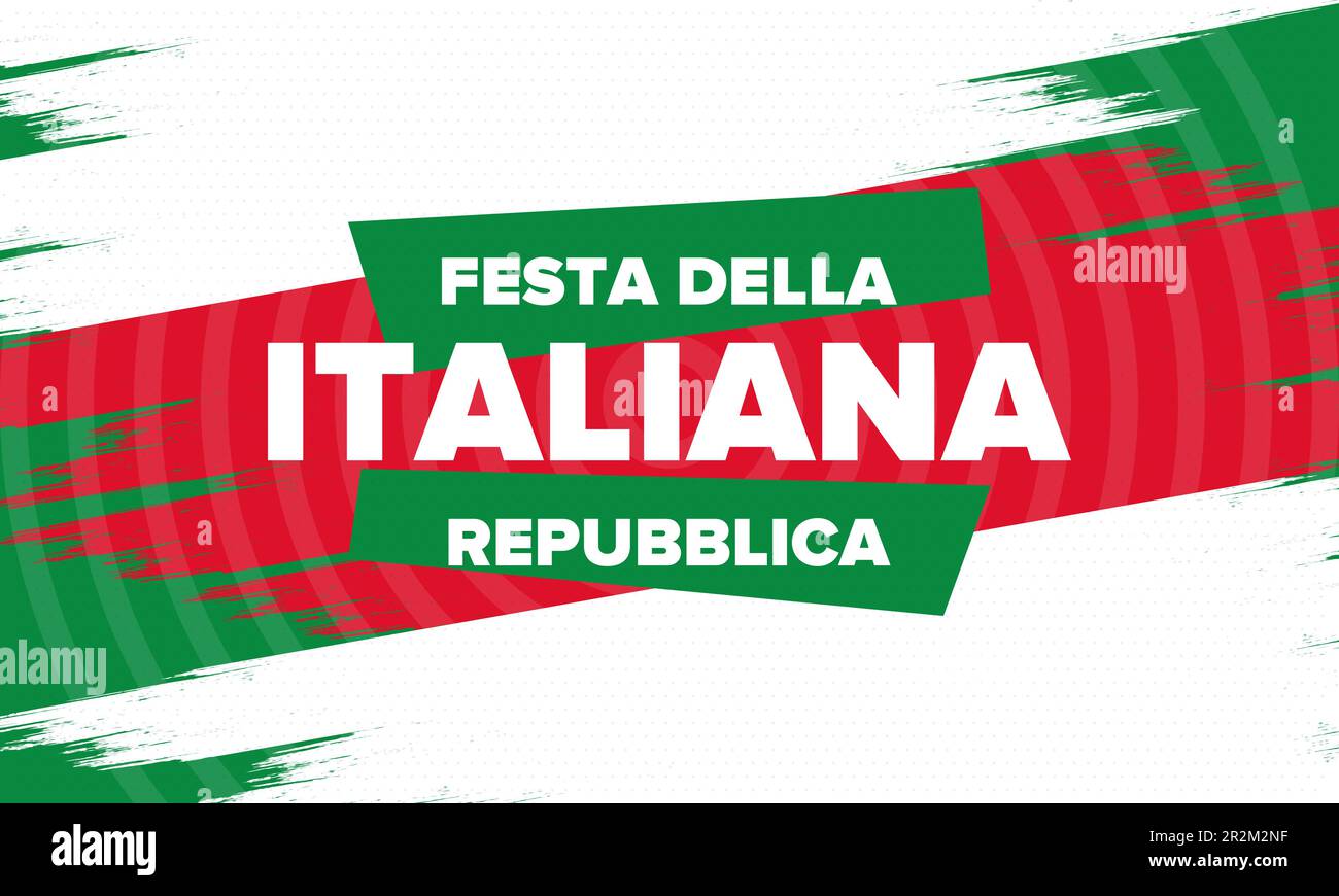 Festa della Repubblica Italiana. Text in italian: Italian Republic Day ...