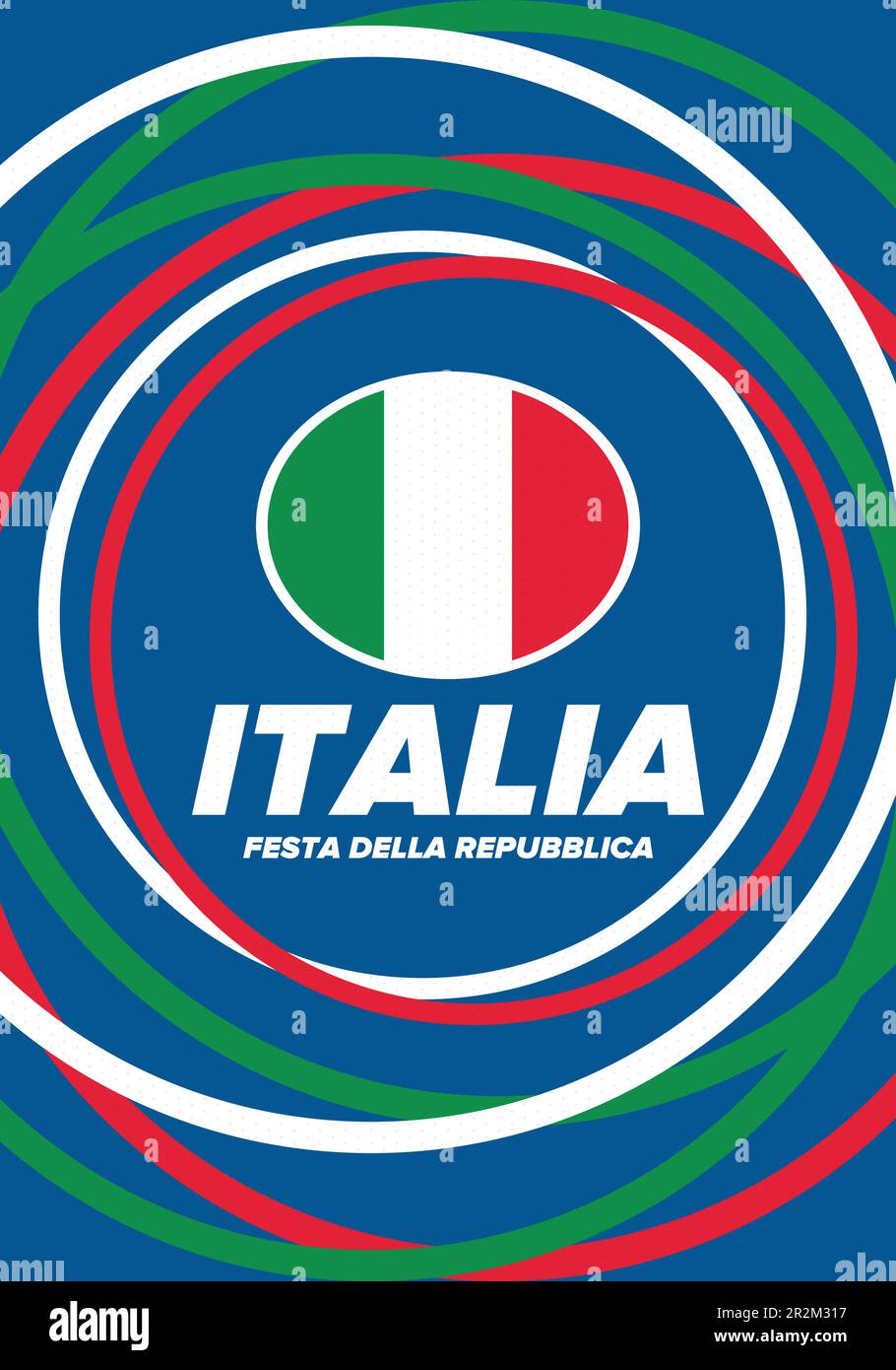 Festa della Repubblica Italiana. Text in italian: Italian Republic Day ...