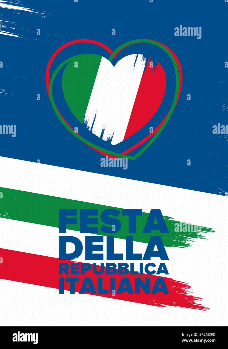 Festa della Repubblica Italiana. Text in italian: Italian Republic Day ...