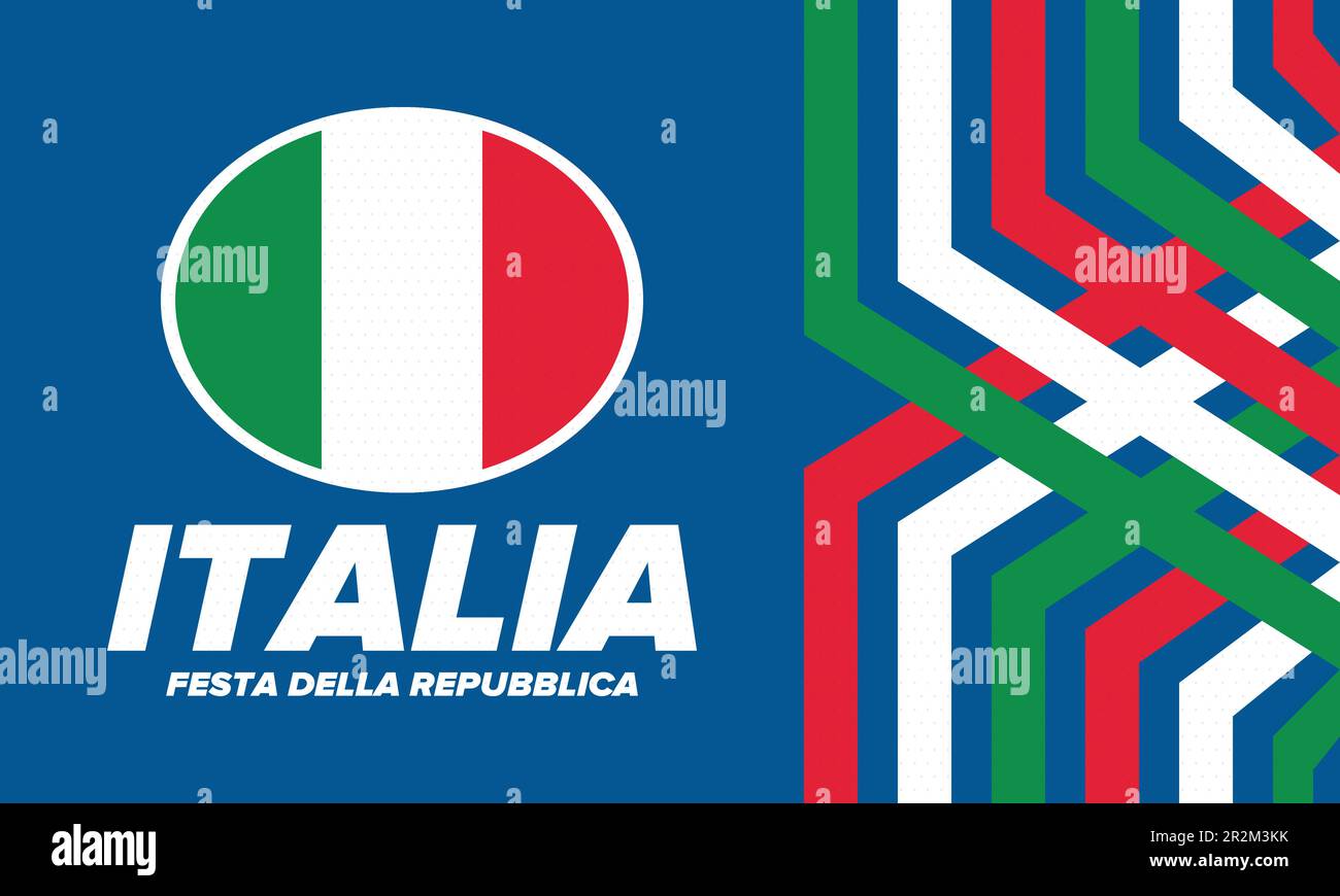 Festa della Repubblica Italiana. Text in italian: Italian Republic Day ...