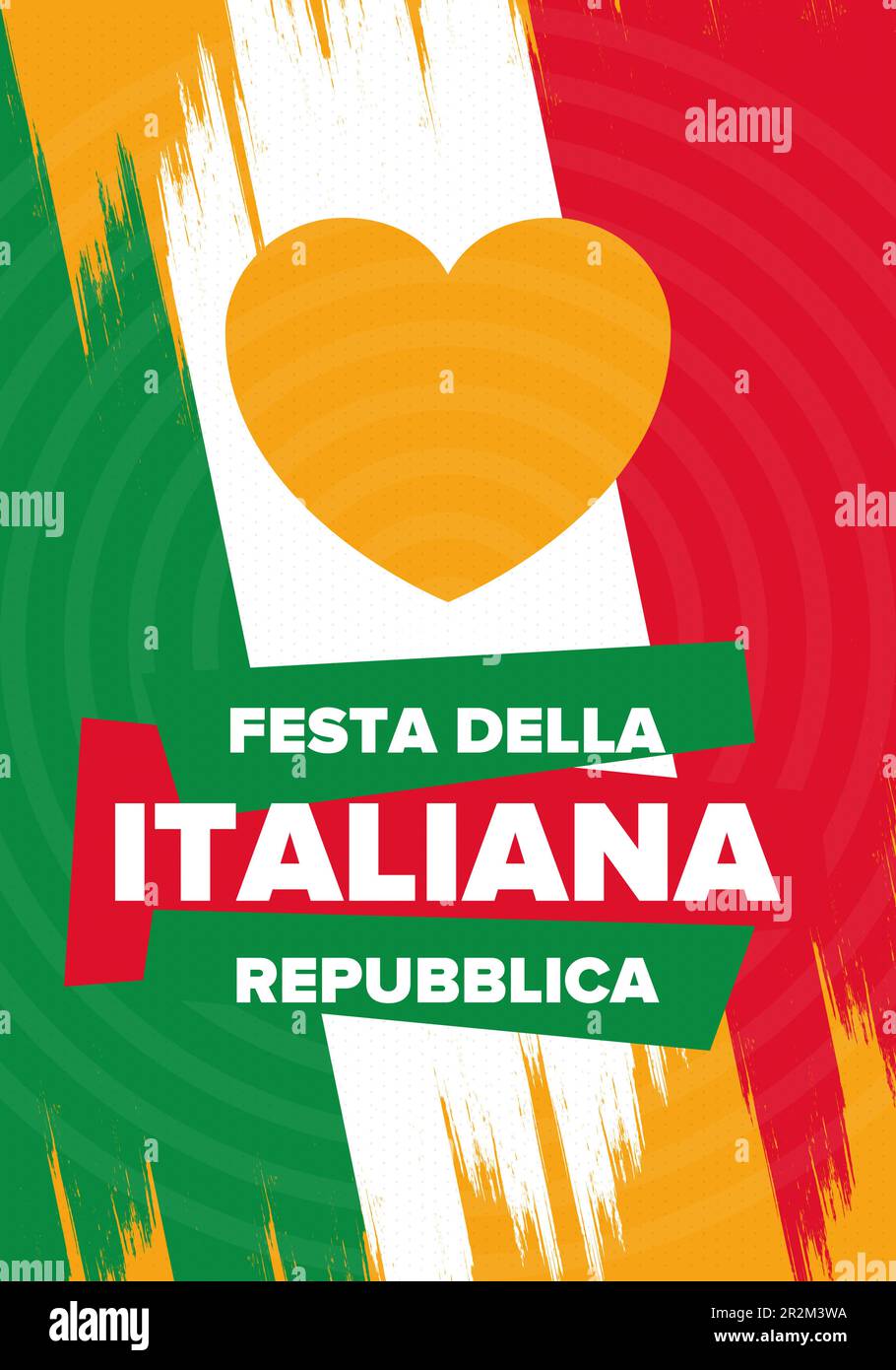 Festa della Repubblica Italiana. Text in italian: Italian Republic Day ...