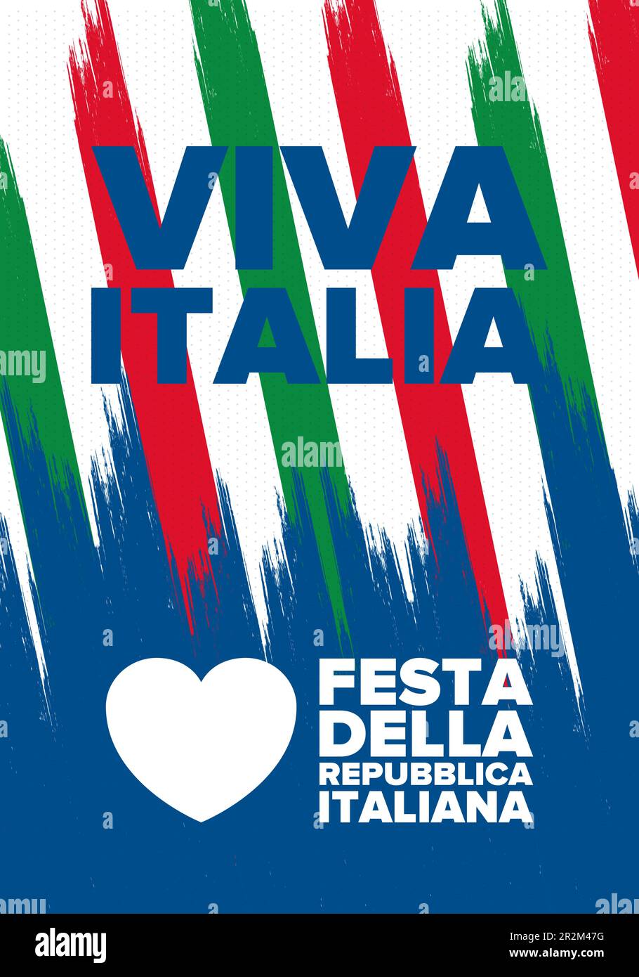 Festa della Repubblica Italiana. Text in italian: Italian Republic Day ...