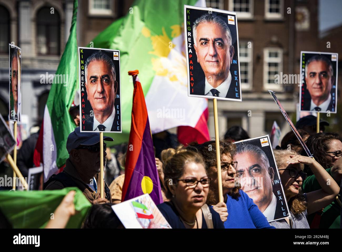 AMSTERDAM - Demonstrators on Dam square protest for democracy and human ...