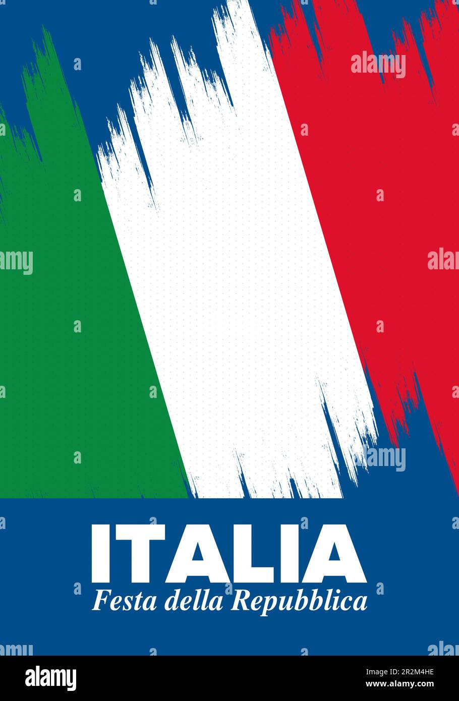 Festa della Repubblica Italiana. Text in italian: Italian Republic Day ...