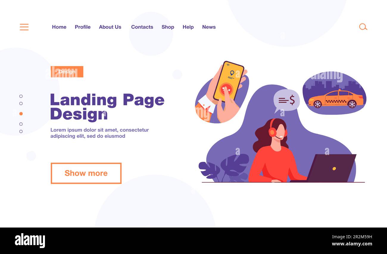 Woman taking order Stock Vector Images - Alamy