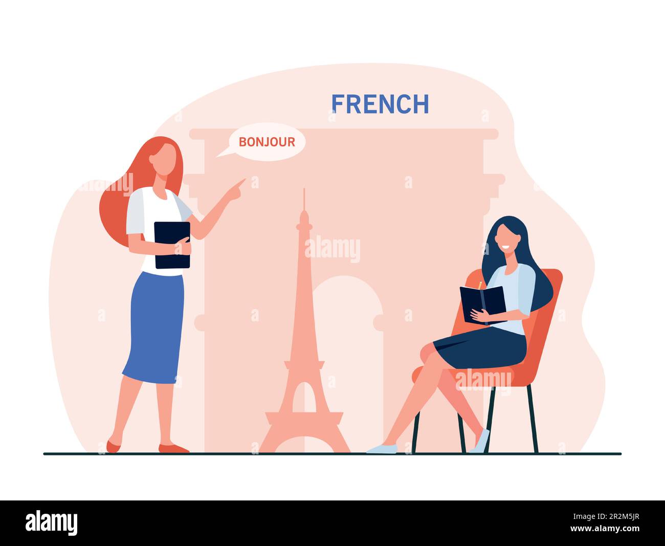 Learning french class Stock Vector Images - Alamy